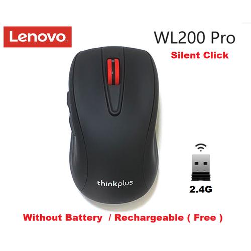 Jual Mouse Wireless Silent Charging Lenovo ThinkPlus WL200 Original - WL200 - Jakarta Timur ...