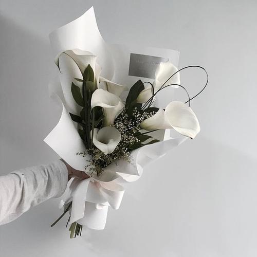Jual The Cala Lily Simple Korean Bouquet Bucket Buket Bunga Segar ...