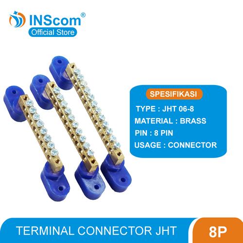 Jual BUSBAR 8 BAUT TERMINAL BLOK BAR GROUND / ISOLATOR CONNECTOR 8 PIN ...