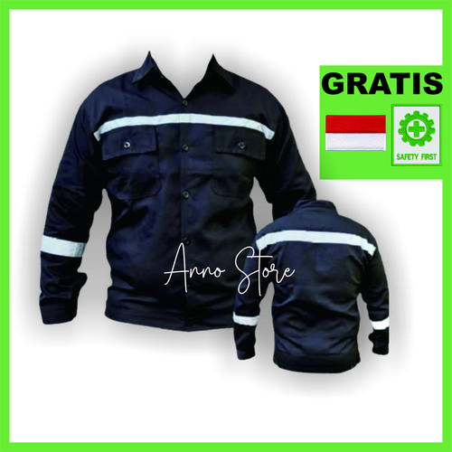 Jual KEMEJA SAFETY K3 PROYEK LENGAN PANJANG SERAGAM WEARPACK SAFETY ...