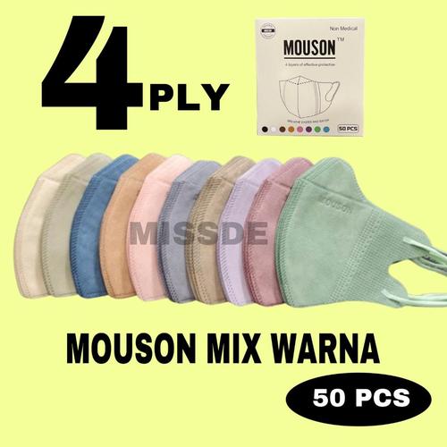 Jual MASKER DUCKBILL MOUSON 4PLY 50 PCS - FACEMASK PUTIH - Jakarta ...