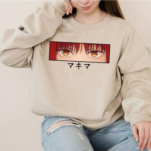Jual Sweater Makima Chainsaw Man Anime - Jaket Hoodie Estetik Chainsaw ...
