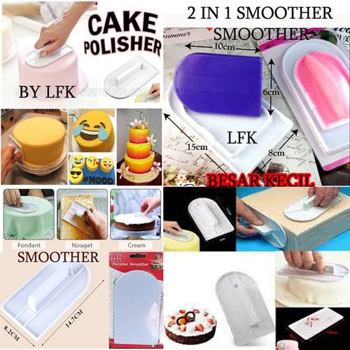 Jual SMOOTHER ICING FONDANT PENGHALUS COVER CAKE KUE PERATA SHAPE HALUS - 15CM SMOOTHER ...