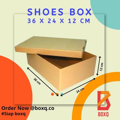 Jual BOX KARDUS COKLAT PACKING POLOS DUS SEPATU / SHOE BOX UK ...