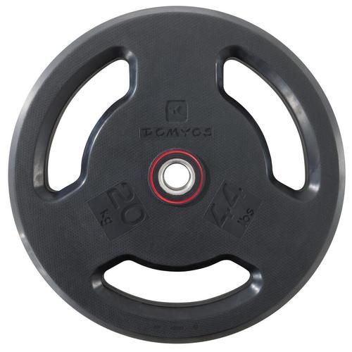 Jual Latihan Beban Cakram Pegangan 28mm Rubber Weight Disc 20Kg - Kota ...