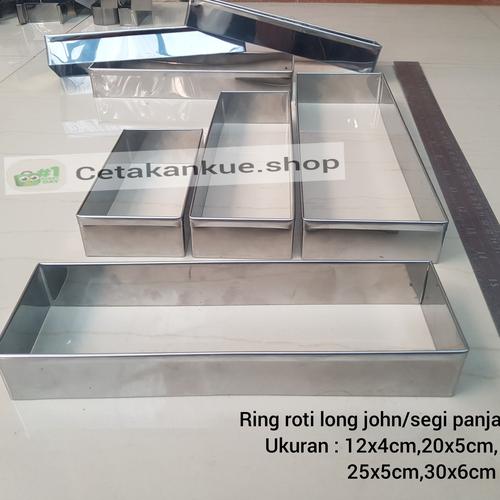 Jual ring roti long john.ring roti segi panjang.ring stainless.ring kue ...