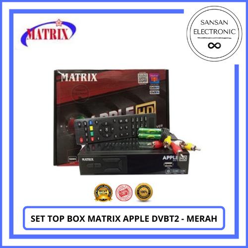 Jual SET TOP BOX TV DIGITAL MATRIX APPLE MERAH || SETOP BOX MATRIX DVB ...