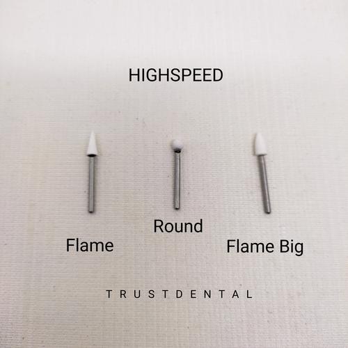 Jual DENTAL BUR POLES POLISHING ARKANSAS STONE HIGHSPEED - Flame Big ...