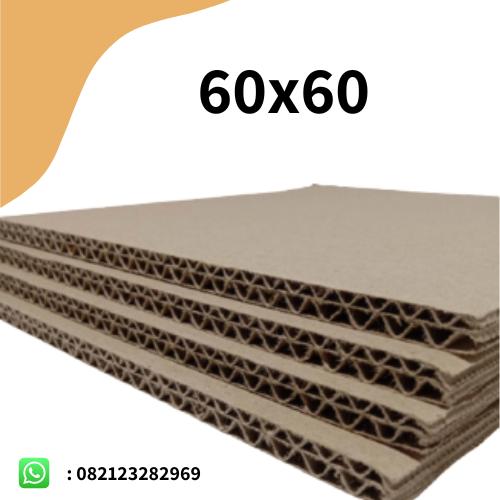 Jual Kardus Dus Box / Karton Lembaran Double Wall ukuran 60x60 cm (Baru ...