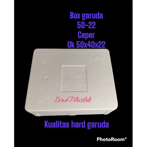 Jual BOX STYROFOAM HARD GARUDA CEPER 50X40X22 APPROVED BY GARUDA - Kota ...