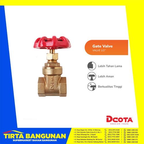 Jual DCOTA GATE VALVE / STOP KRAN - 1 Inc - Kota Depok - Tirta Bangunan ...