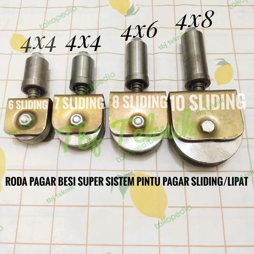 Promo roda pagar besi super 8 cm sistem roda pagar sliding - bearing ...