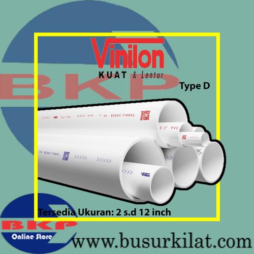 Jual Pipa Pvc Vinilon Putih uk. 2 s.d 12 inch Type D - 2 - Kota ...