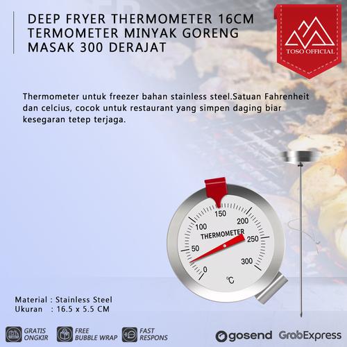 Jual Deep Fryer Thermometer 16cm Termometer Minyak Goreng Masak 300 ...