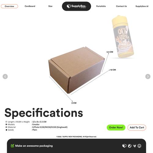 Jual KARDUS BOX PACKAGING 12 x 8 x 5.5 CM | Kardus | Cardboard - Kab ...
