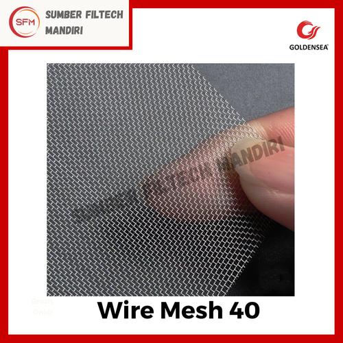 Jual Wire Mesh Saringan SS 304, #10, 12, 14, 16, 18, 20, 24, 30, 40, 50, 60 - Mesh 40 - Jakarta ...