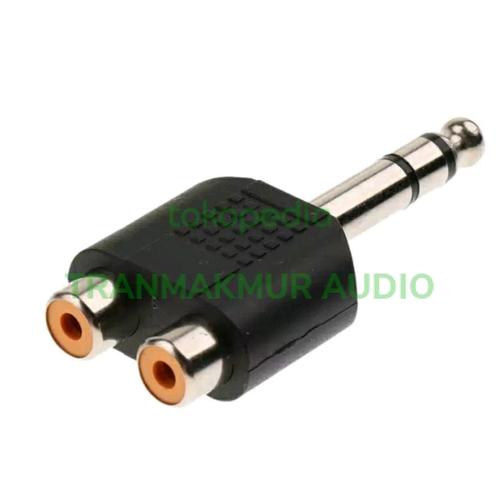 Jual Adapter converter Jack 2 RCA to 6,5mm Akai Stereo - Mono - Jakarta ...