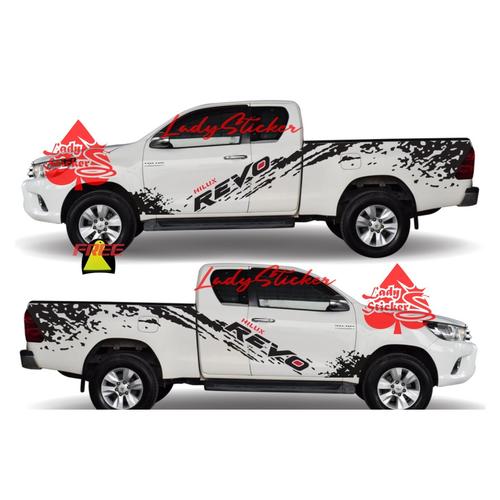 Jual STICKER MOBIL HILUX REVO STRIPING STICKER MOBIL TOYOTA HILUX REVO ...