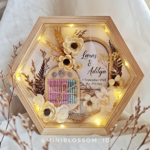 Jual MAGNOLIA Bingkai Mahar Hexagon / Frame Mahar Lampu - Jakarta Barat - Miniblossom | Tokopedia