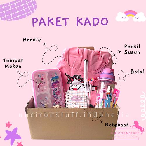 Jual Unicorn Box Paket kado Pony Hadiah Ulang Tahun Set Anak Perempuan Cewe - PINK - Kota ...