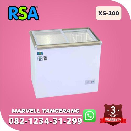 Jual FREEZER SLIDING GLASS RSA XS 200 FREEZER ES KRIM 200 LITER ...