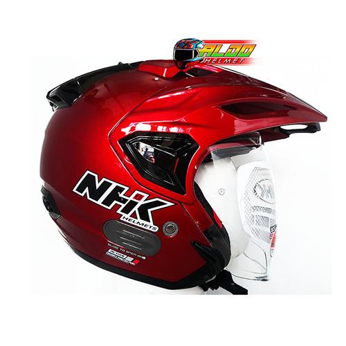 Jual NHK ORI PREDATOR | HELM NHK PREDATOR MAROON | NHK HELMET 2 KACA ...