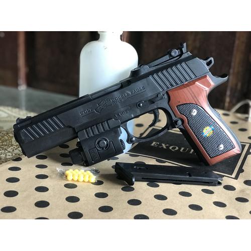 Jual Pistol Tembakan mainan spring kokang besar Colt DE series 80 - Kab ...