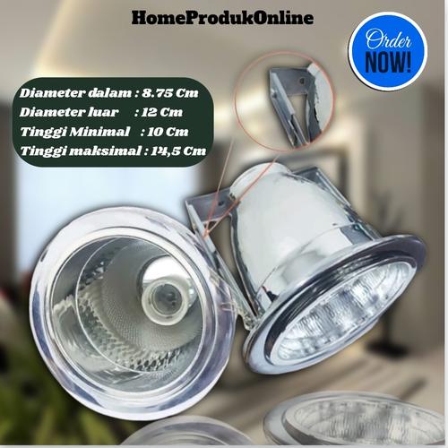 Jual Kap Fitting Rumah Lampu Downlight LED Plafon Tempel Atap Ruangan ...