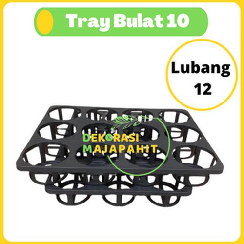 Jual 12 Holes Tray Pot bulat Bibit Semai Tanaman Bunga Anggrek Orchid ...
