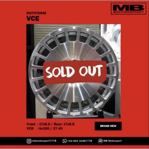 Jual Velg Rotiform VCE R17 (Replica) - Kota Kediri - MB Motorsport ...