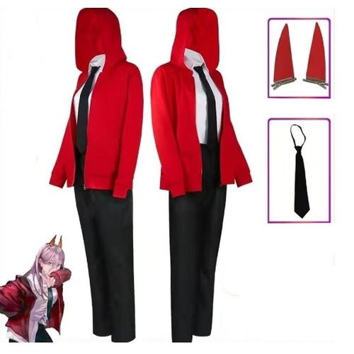 Jual Ready Stock Power Chainsaw Man Costume Cosplay HQ Fullset Kostum ...