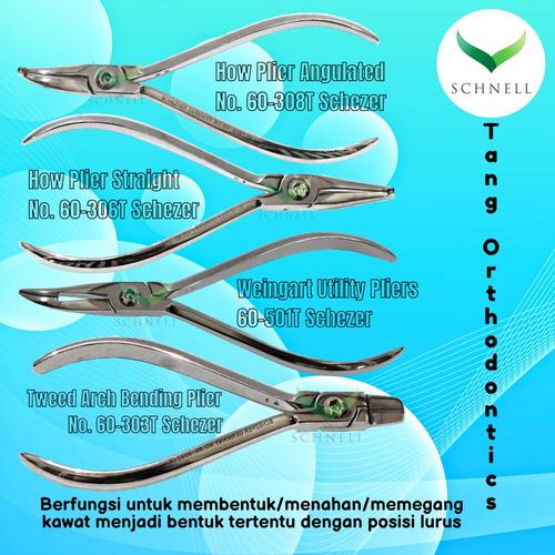 Jual Tang Ortho How Plier Lurus/Bengkok/Weingart/Tweed Arch Plier ...