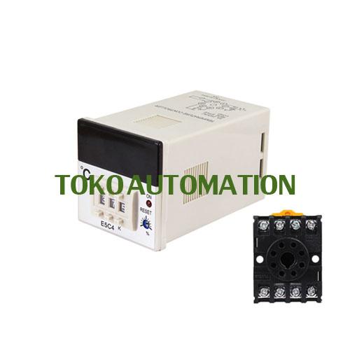 Jual E5C4 Temperature Control E5C4-R Thermo Control AC 220V DAN Socket ...