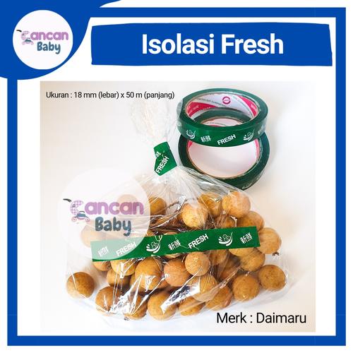 Promo Lakban Fresh Isolasi Sayur Daimaru uk 18mm x 50meter - Kota ...