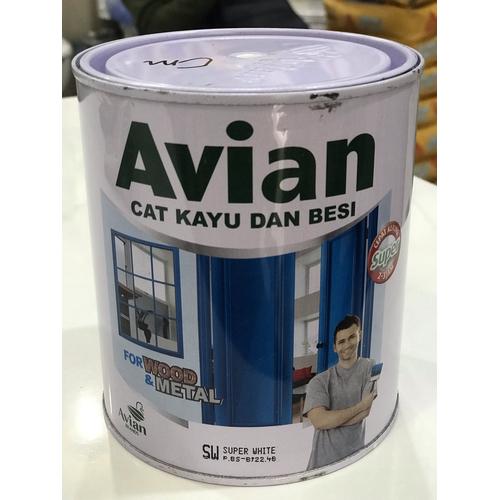Jual Cat Minyak besi dan kayu Avian 1kg - SW Super White - Kota Medan ...
