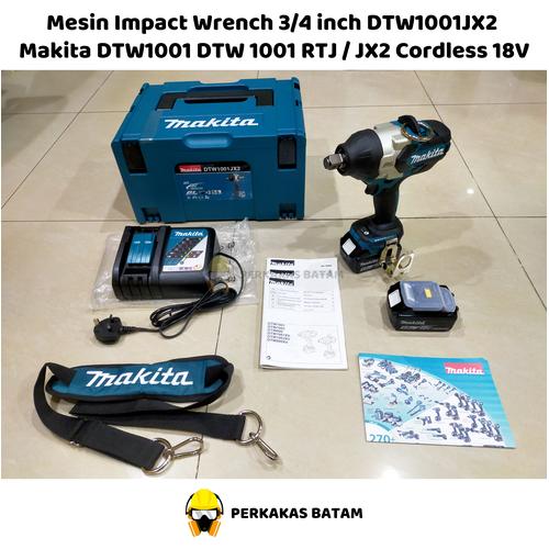 Jual Mesin Impact Wrench 3/4 Makita DTW1001 DTW 1001 RTJ JX2 DTW1001JX2 ...