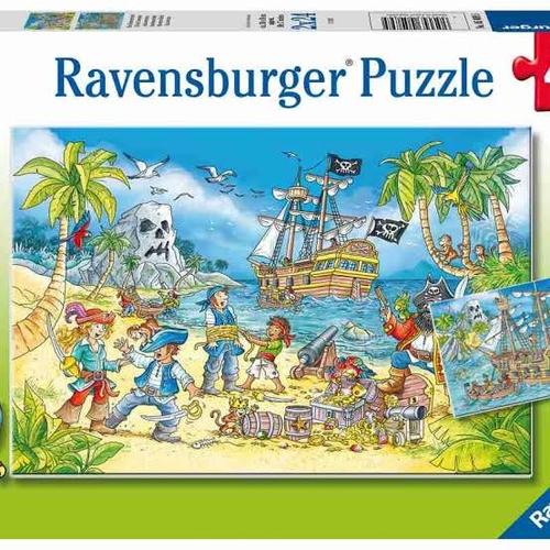 Jual Ide Kado Mainan Jigsaw Puzzle Ravensburger 2x24 Tema Bajak Laut ...