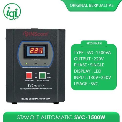 Jual STABILIZER AUTOMATIC VOLTAGE 1500W STAVOLT SVC 1500VA STAVOL ...