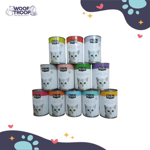 Jual Makanan Basah Kucing Kaleng Kit Cat Can 400gr - Tuna anchovy ...