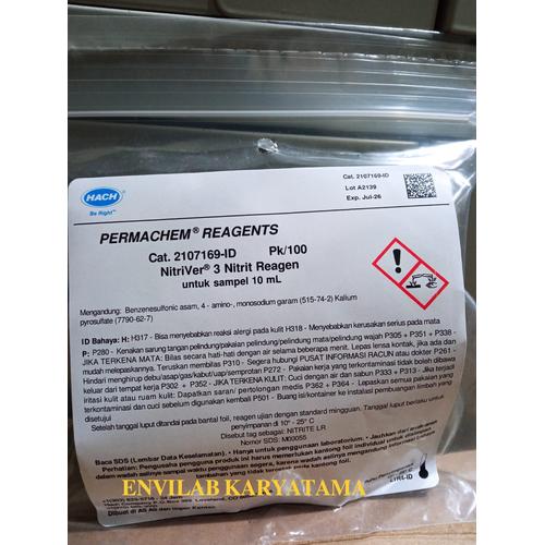 Jual HACH 2107169 NitriVer 3 Nitrite Reagent Powder PIllows 10 mL 100 ...