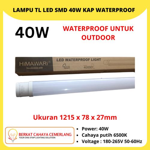 Jual KAP LAMPU TL OUTDOOR 40 WATT WATERPROOF LED SMD PLAFON LAMP 120 CM ...
