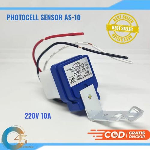 Jual Sensor Saklar Cahaya Otomatis Siang dan Malam AS-10 AC-220V - Kab ...
