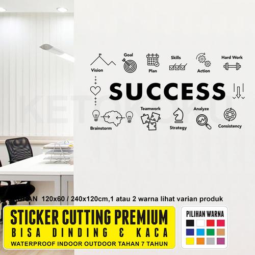 Promo Stiker Dinding Cutting Sticker Kaca Kantor Motivasi Sukses - M ...