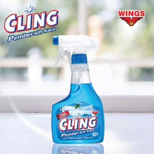 Jual Cling Pembersih Kaca Botol Spray 440ml Cling PembersihKaca Refil ...