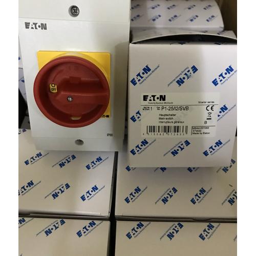 Jual P1-25/I2/SVB Main switch P1 25A surface mounting 3 pole eaton ...