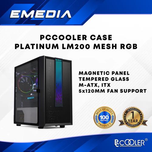 Jual PCCOOLER PLATINUM LM200 MESH GAMING CASE RGB - Hitam - Kab. Sleman ...