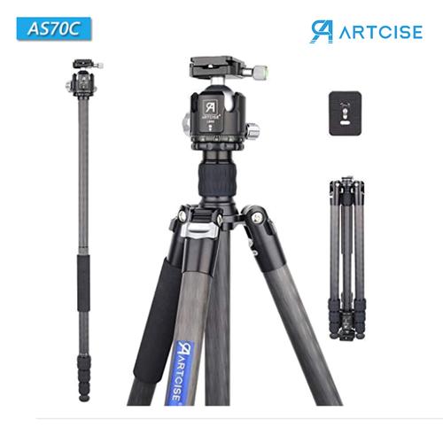 Jual Artcise AS70C + PB40 Ball Head Tripod Monopod Carbon Fiber ORI ...