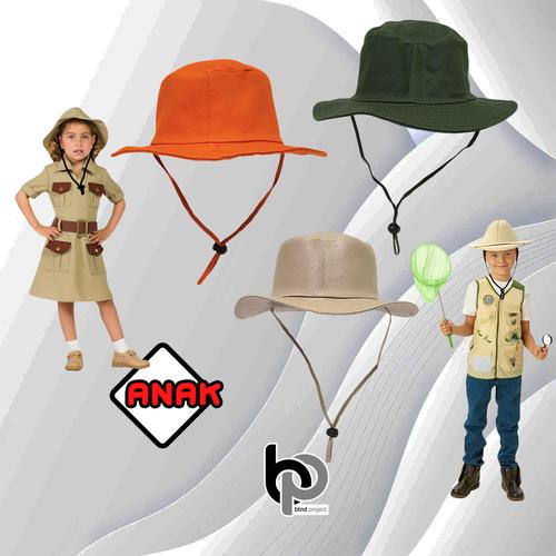 Jual Topi Rimba Tali Anak Polos Cowok Cewek Unisex Premium - Merah ...