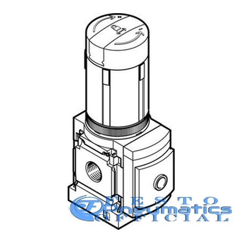 Jual FESTO Pressure regulator MS6-LRB-1/2-D5-A4-AS Part: 530320 - Kota ...