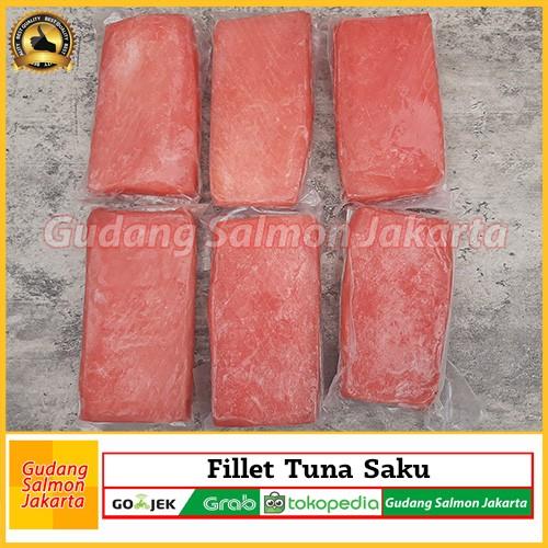 Jual Daging Fillet Ikan Tuna Saku 1 kg Fillet Frozen Kualitas Export ...